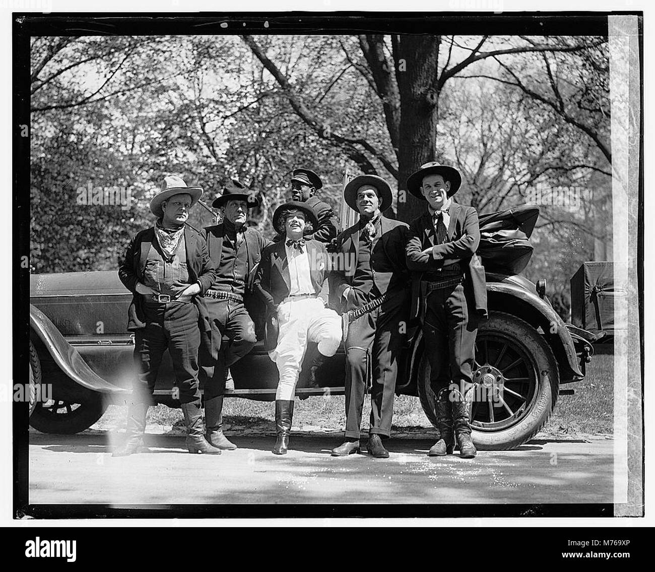 This image shows Miss Texas Guinan, a popular movie star and cowgirl ...
