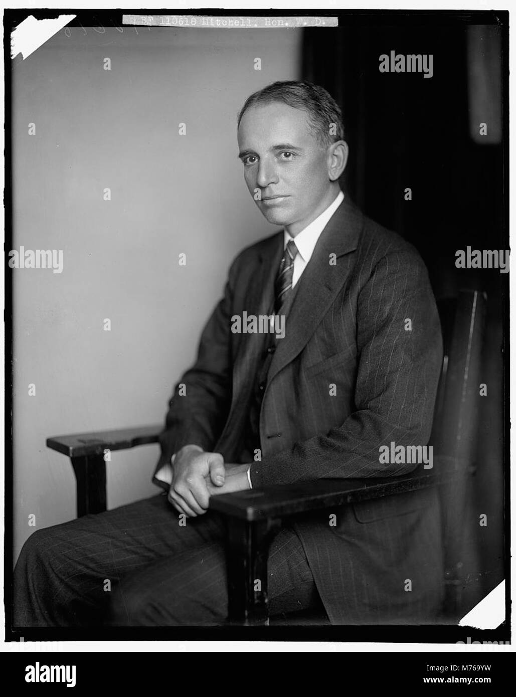 A portrait of Honorable W.D. Mitchell, an important historical figure ...