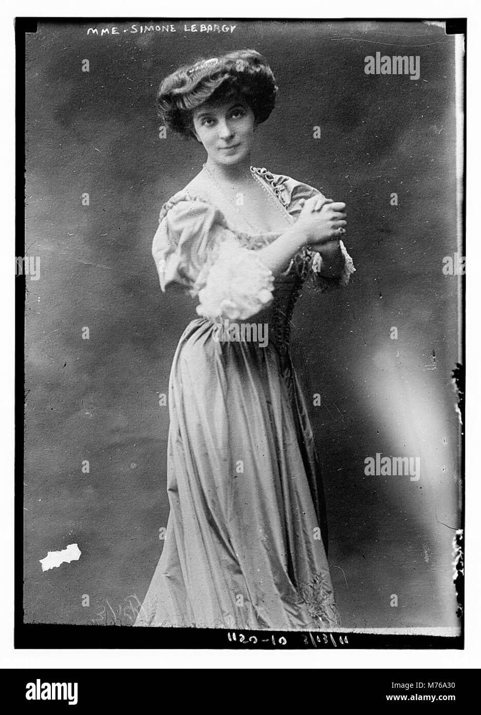 Mme. Simone Lebargy, an influential figure in her time, is captured in ...