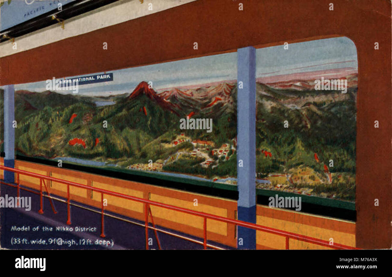 This model represents the Nikko district in Japan, showcasing intricate ...