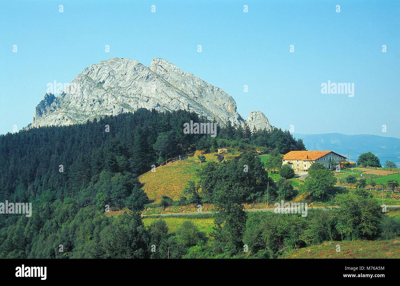Landscape. Urkiola Nature Reserve, Vizcaya province, Basque Country ...