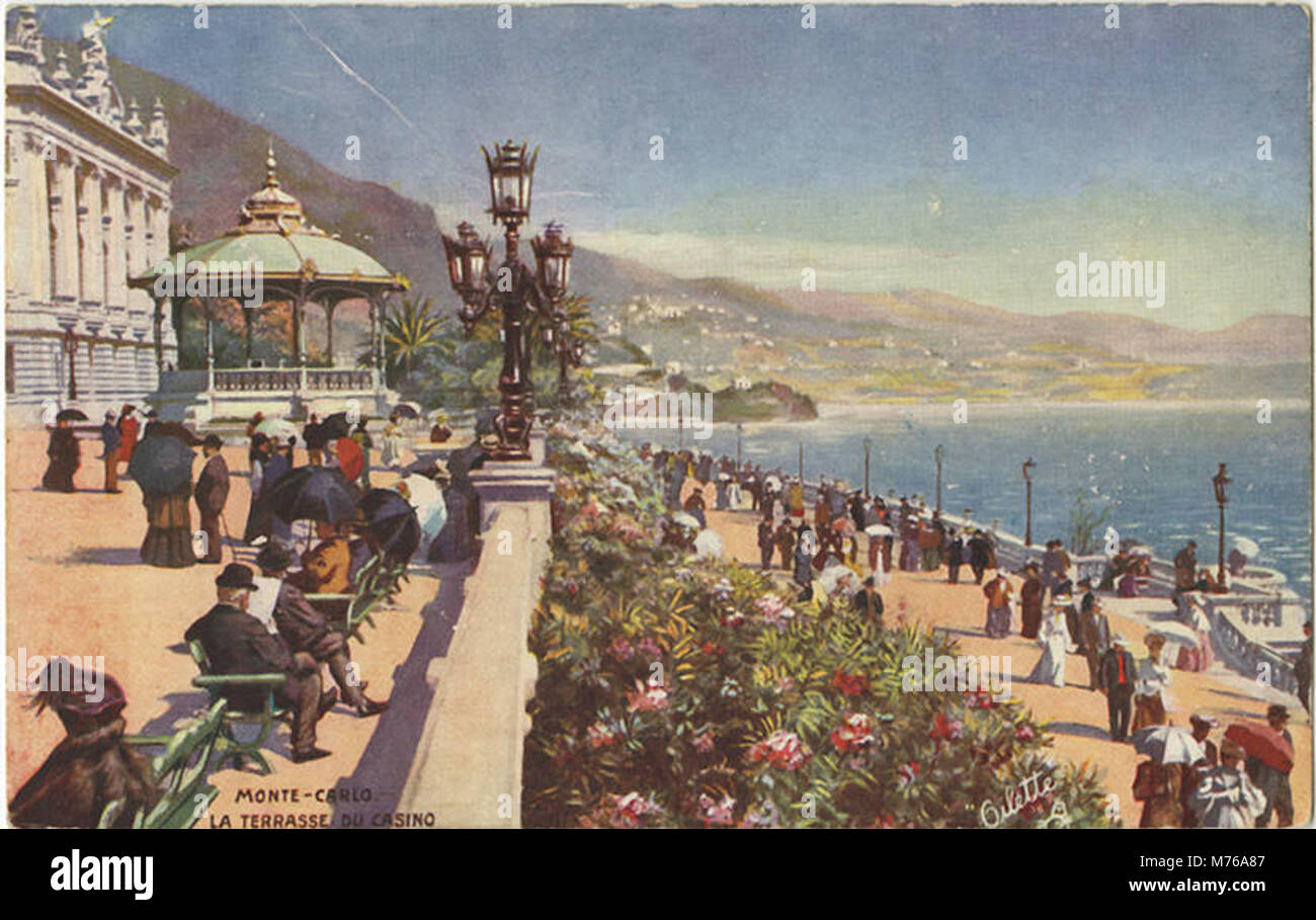 Monte-Carlo. La Terrasse Du Casino. 764-20 (NBY 419191 Stock Photo - Alamy