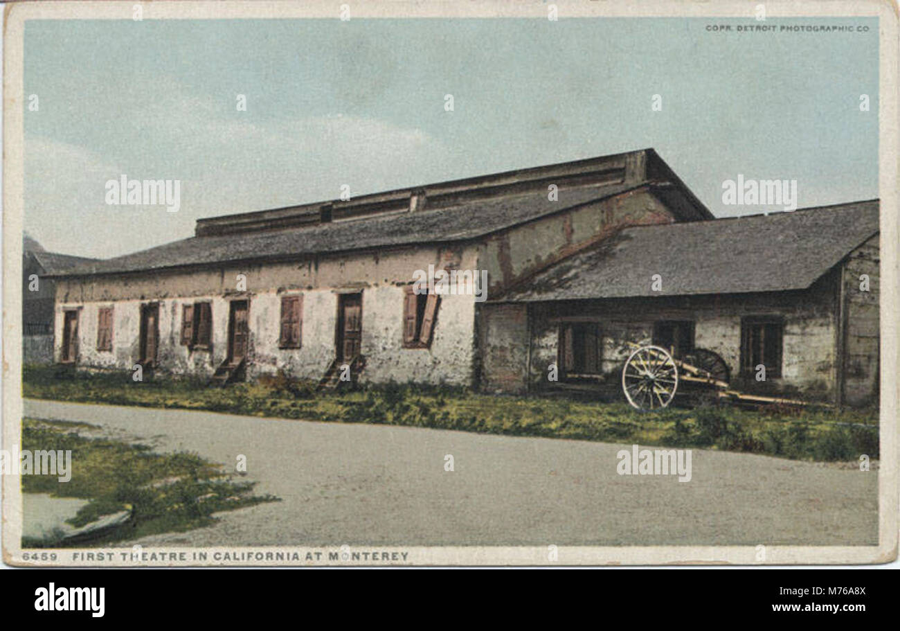 This image shows the first theatre in California, located in Monterey ...