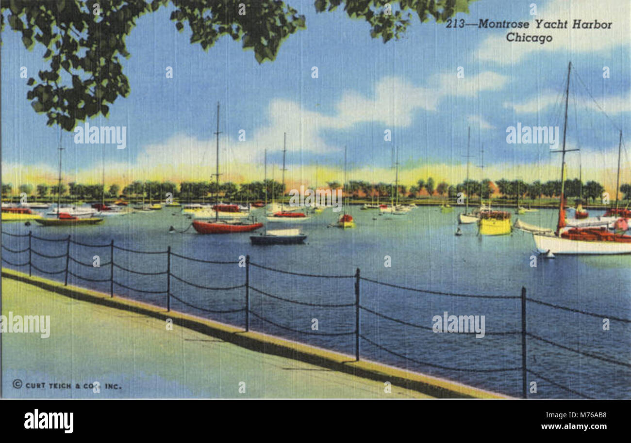 Chicago harbor vintage hi-res stock photography and images - Alamy