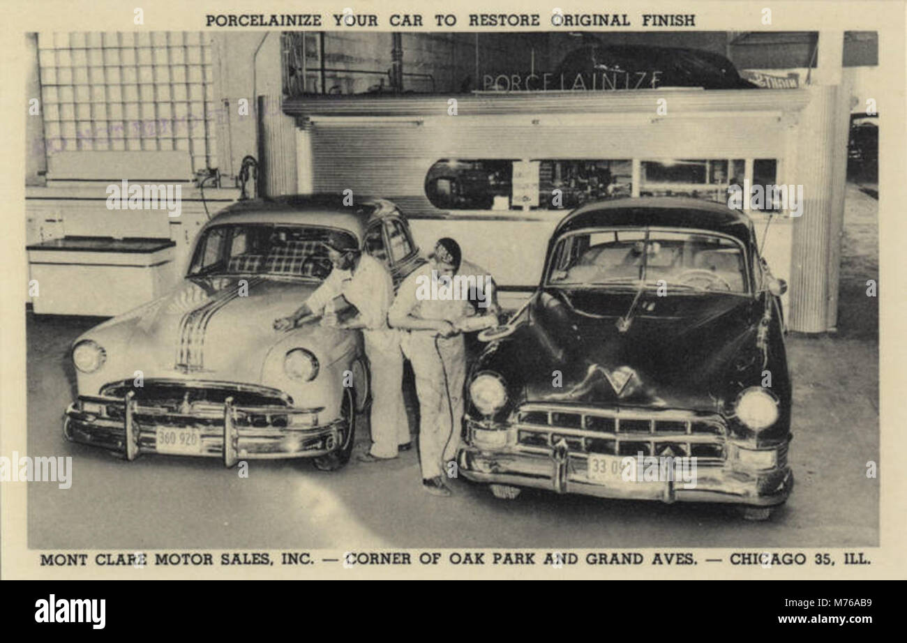 A photograph of Mont Clare Motor Sales, Inc., showcasing an early 20th ...