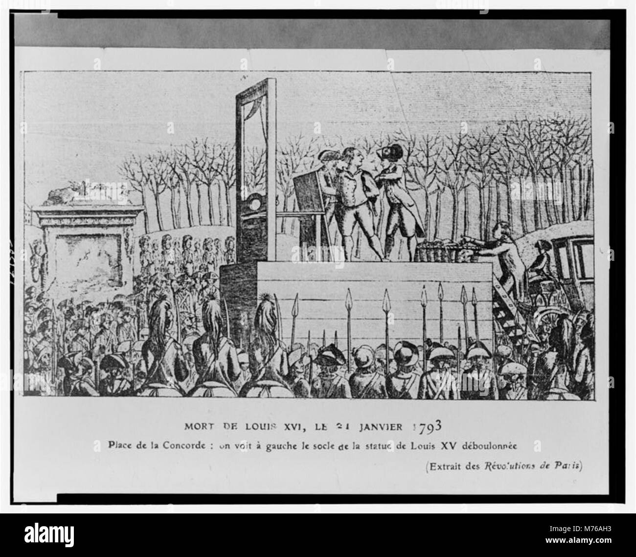 The death of Louis XVI on January 21, 1793, is captured at Place de la ...