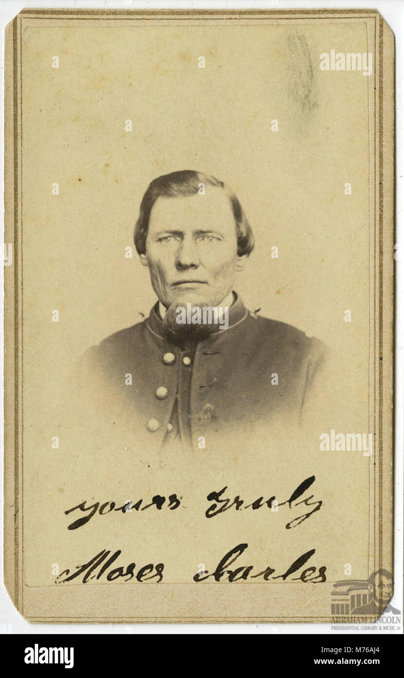 The image depicts Moses Carles, a historical figure, possibly linked to ...