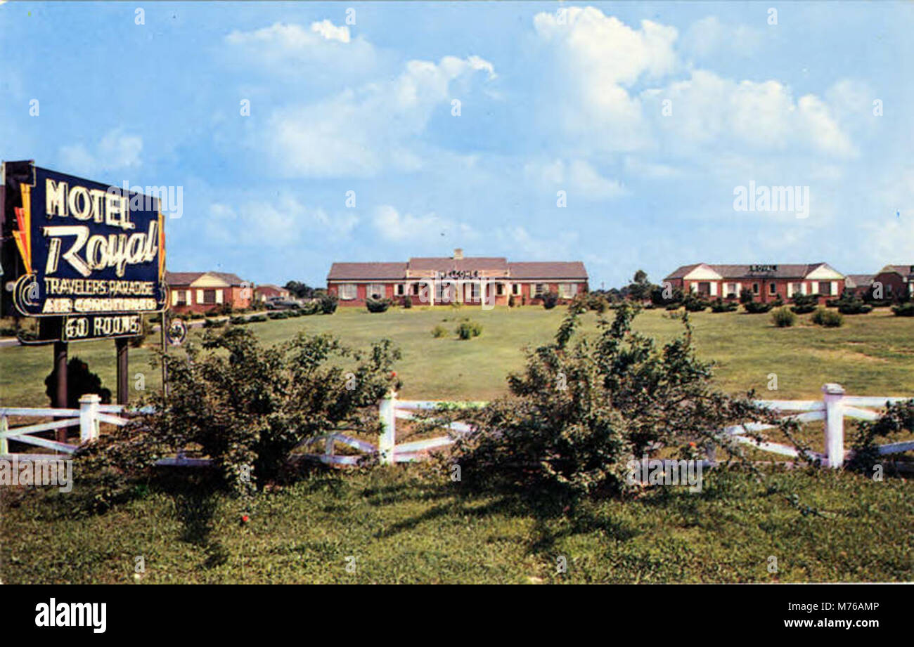 A historic image of Motel Royal, capturing its structure and design ...