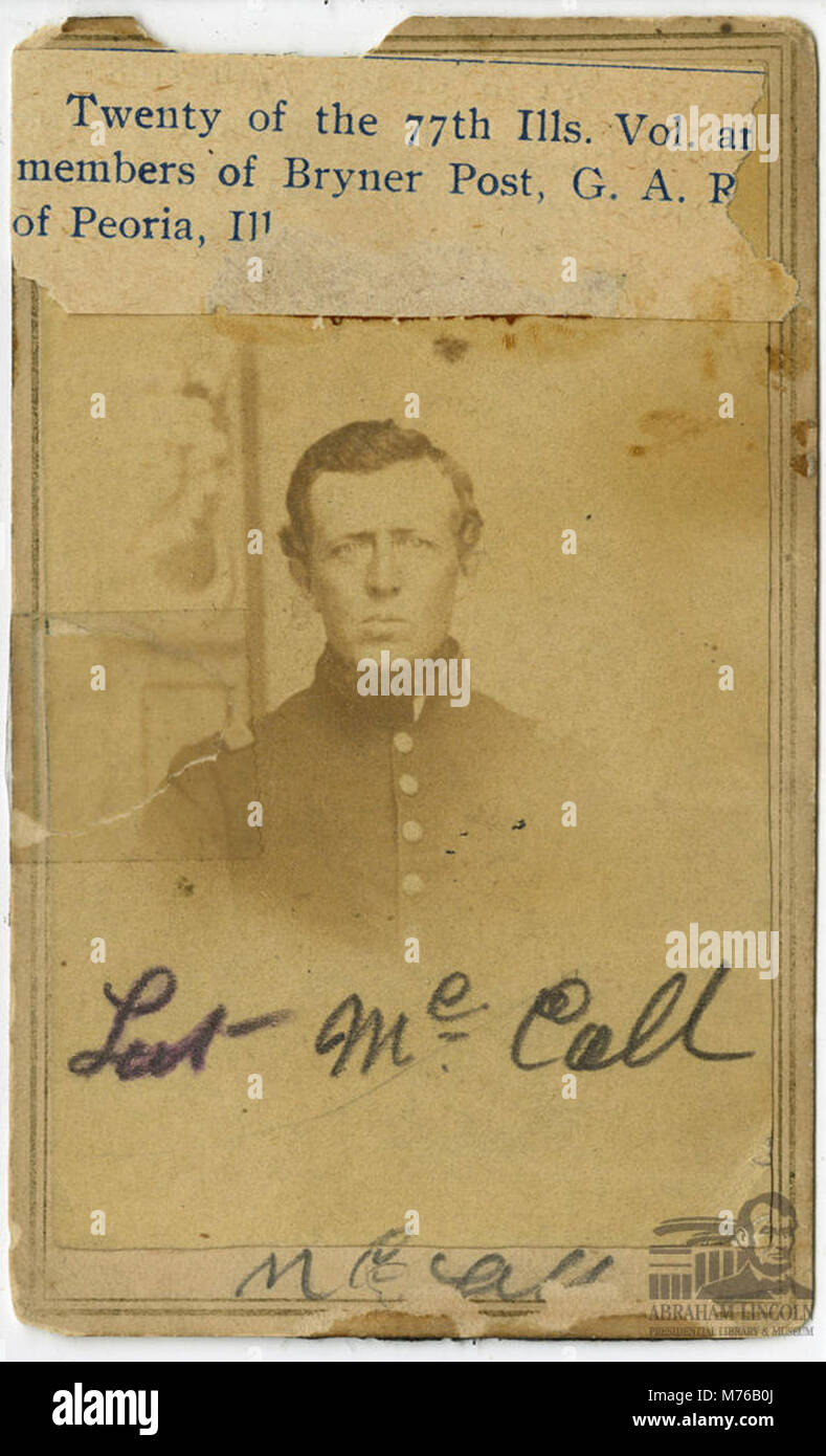 Mr. McCall (ALP BIB 1715 Stock Photo - Alamy