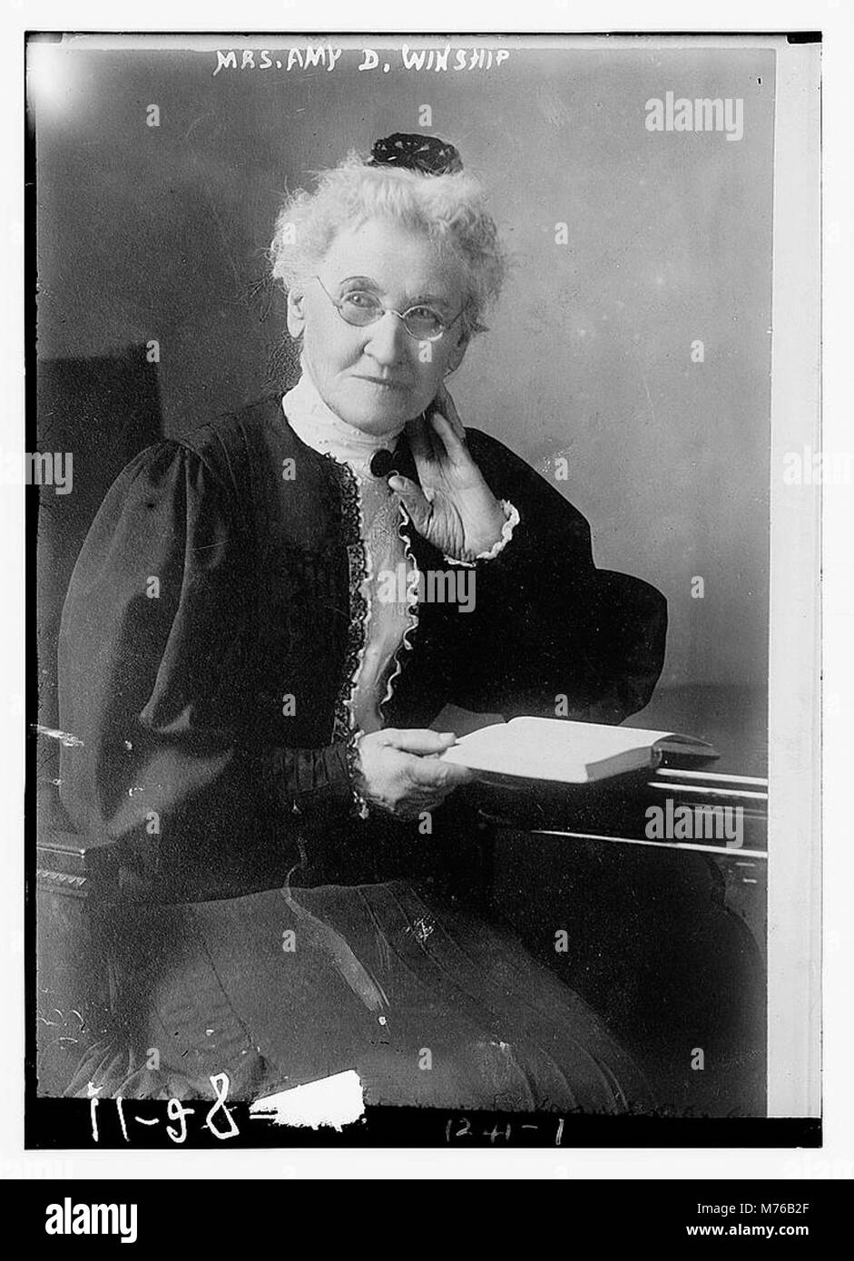 A portrait of Mrs. Amy D. Winship, captured as part of historical ...