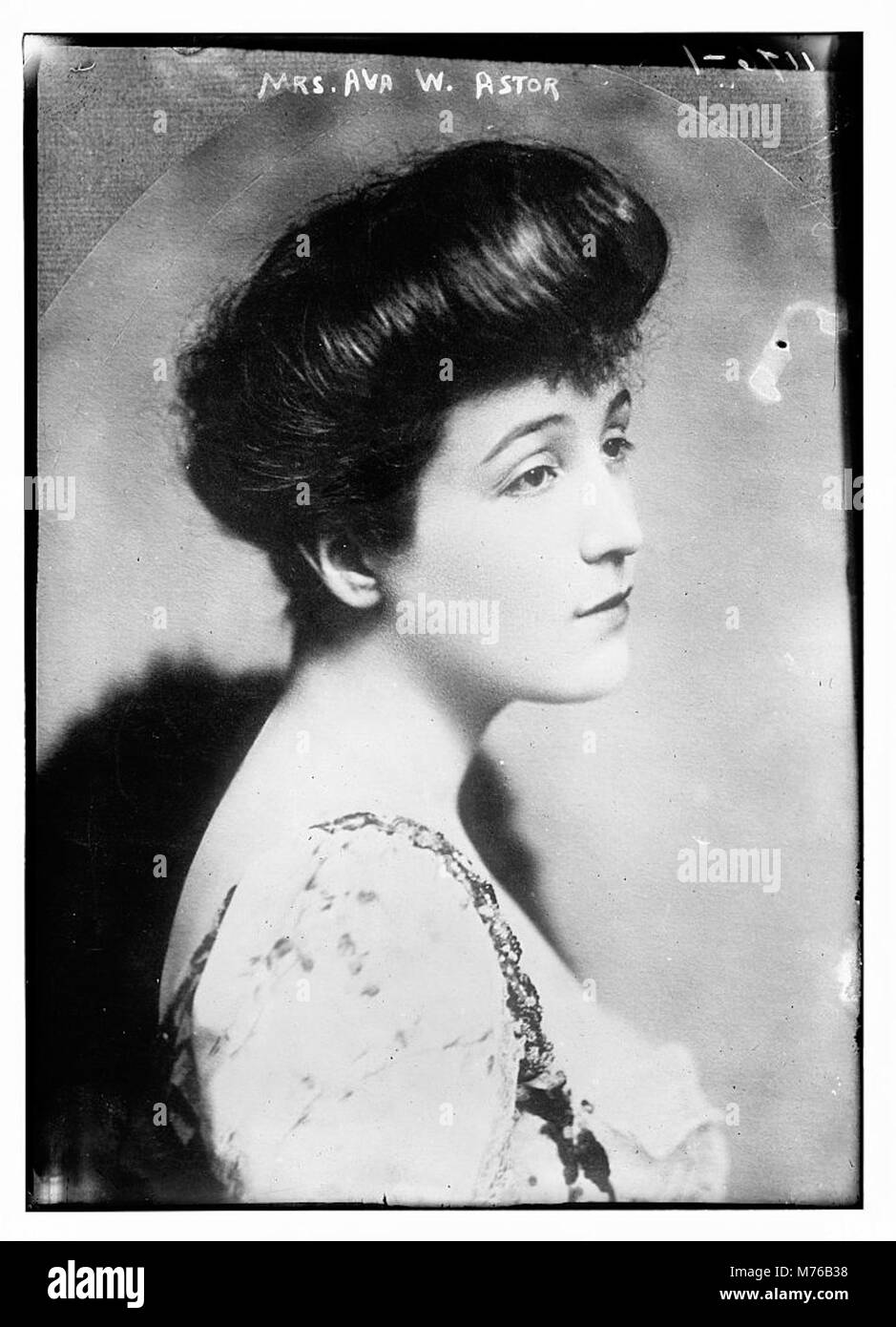 A portrait of Mrs. Ava W. Astor, a prominent socialite and ...