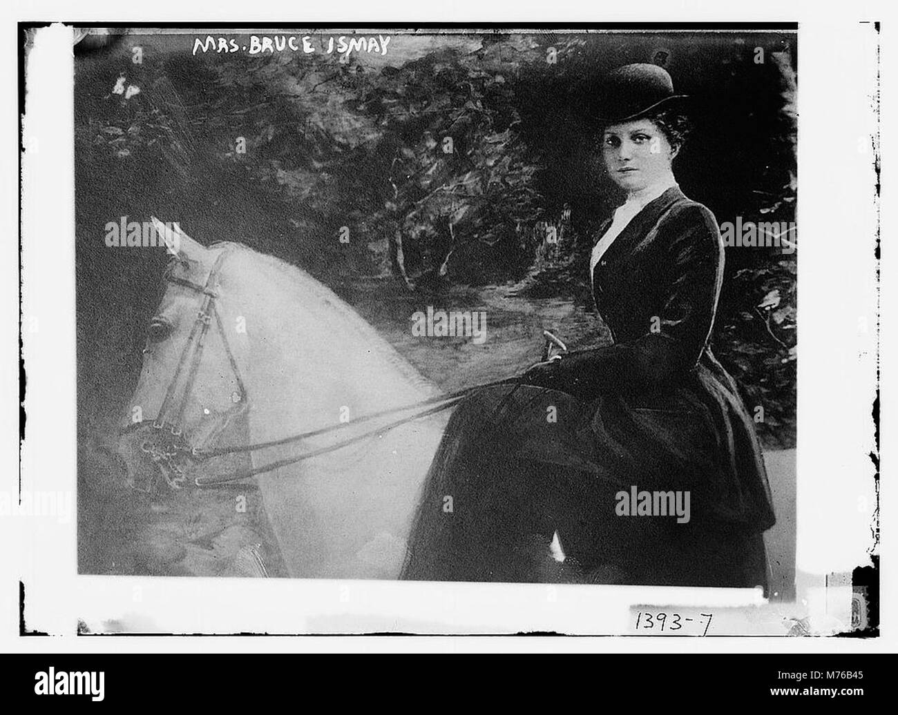 A portrait of Mrs. Bruce Ismay, the wife of J. Bruce Ismay, the White ...