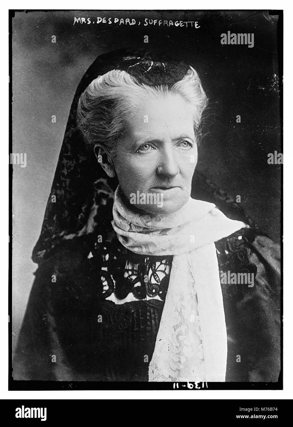 A photograph of Mrs. Despard, a prominent British suffragette and ...