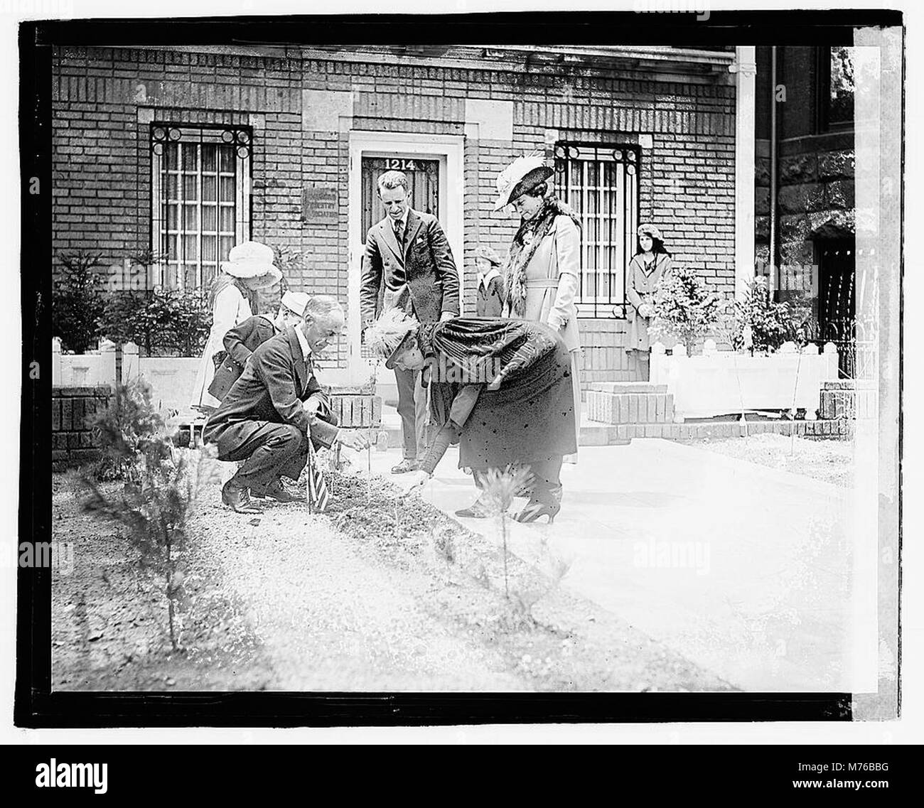 This photograph features Mrs. Harding, wife of President Warren G ...