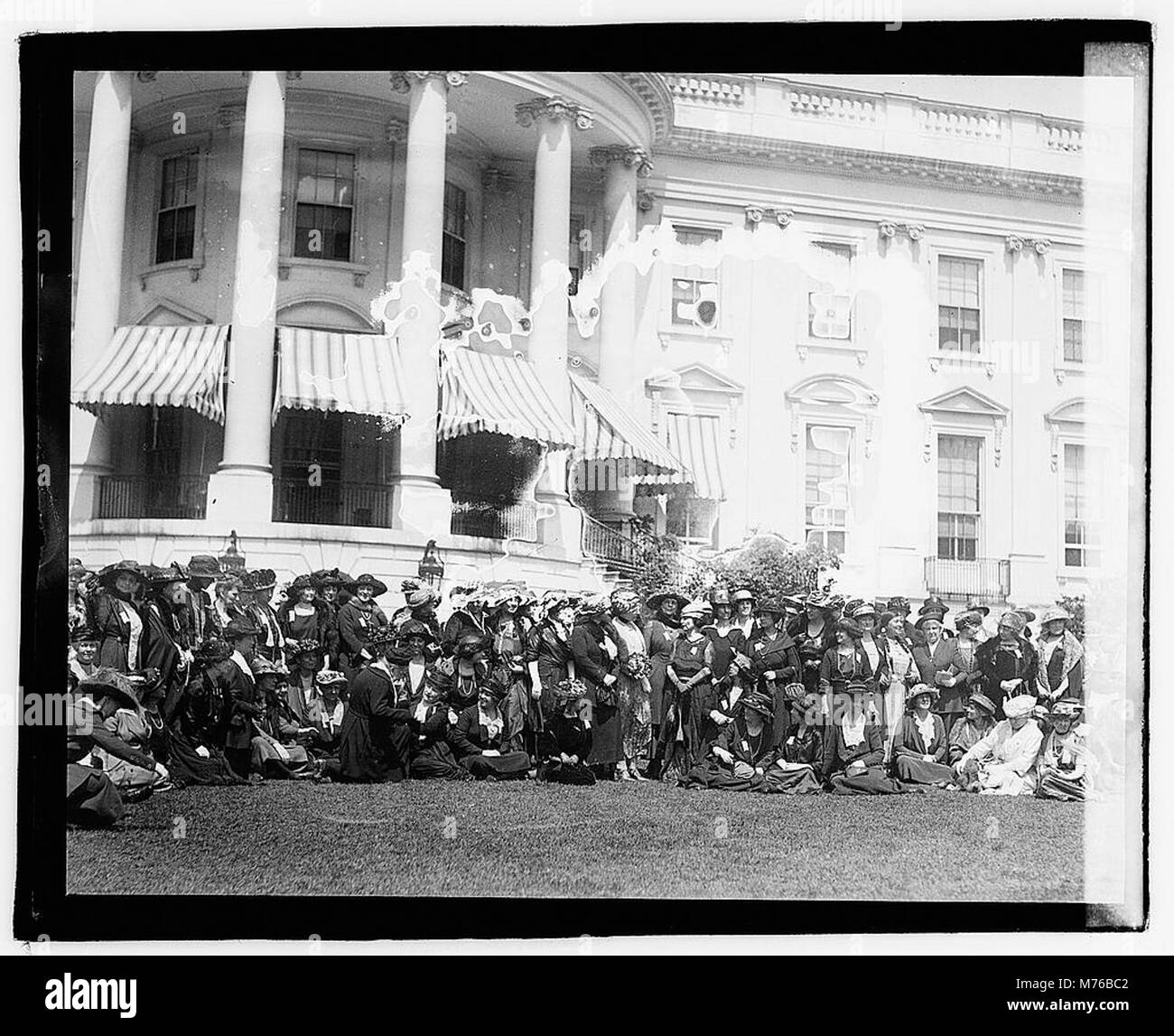 A photograph showing Mrs. Harding, likely the wife of President Warren ...