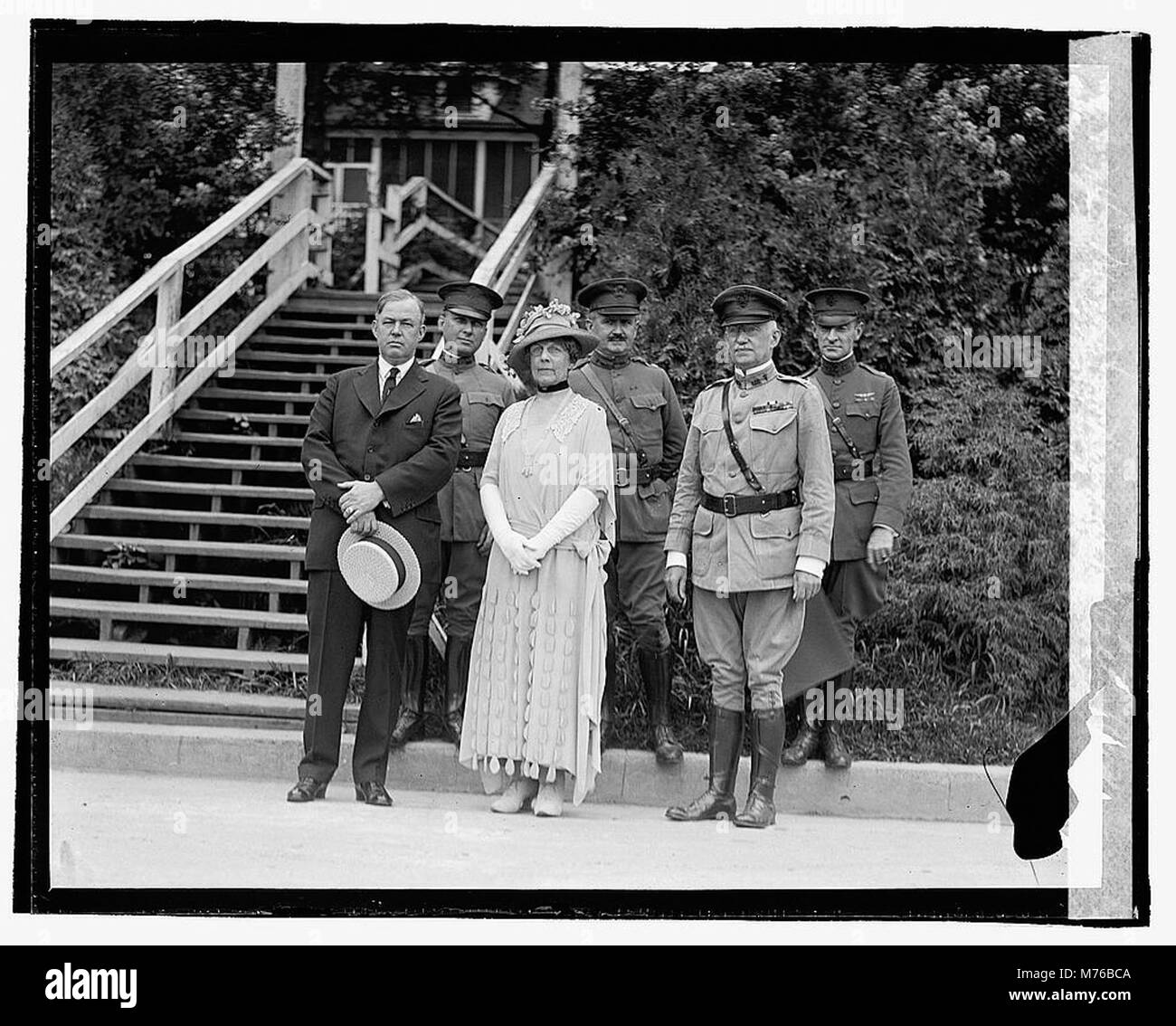 This photograph shows Mrs. Harding at Walter Reed Hospital on July 26 ...