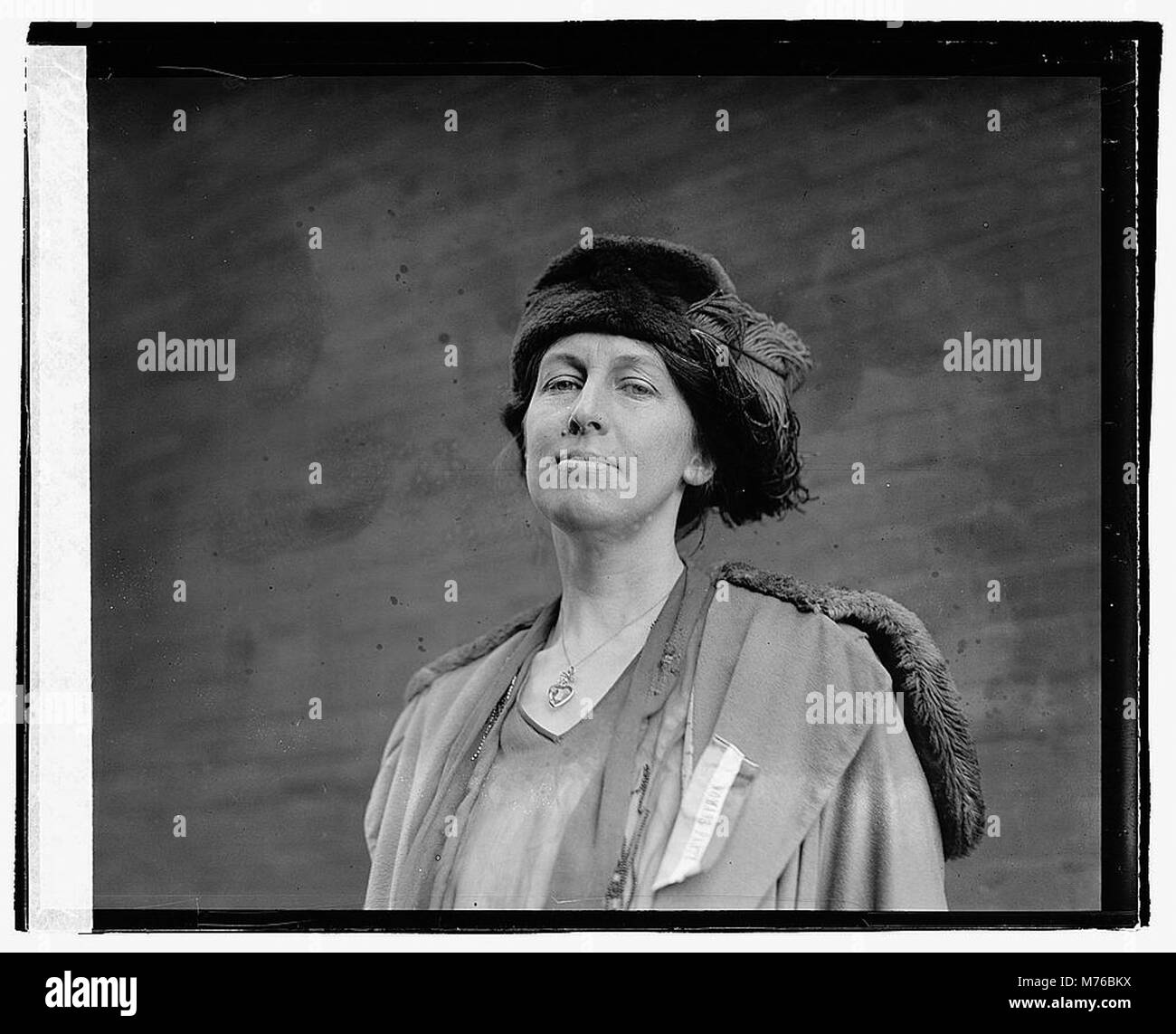 A portrait of Mrs. Nora Blatch Barney, captured on February 15, 1921 ...