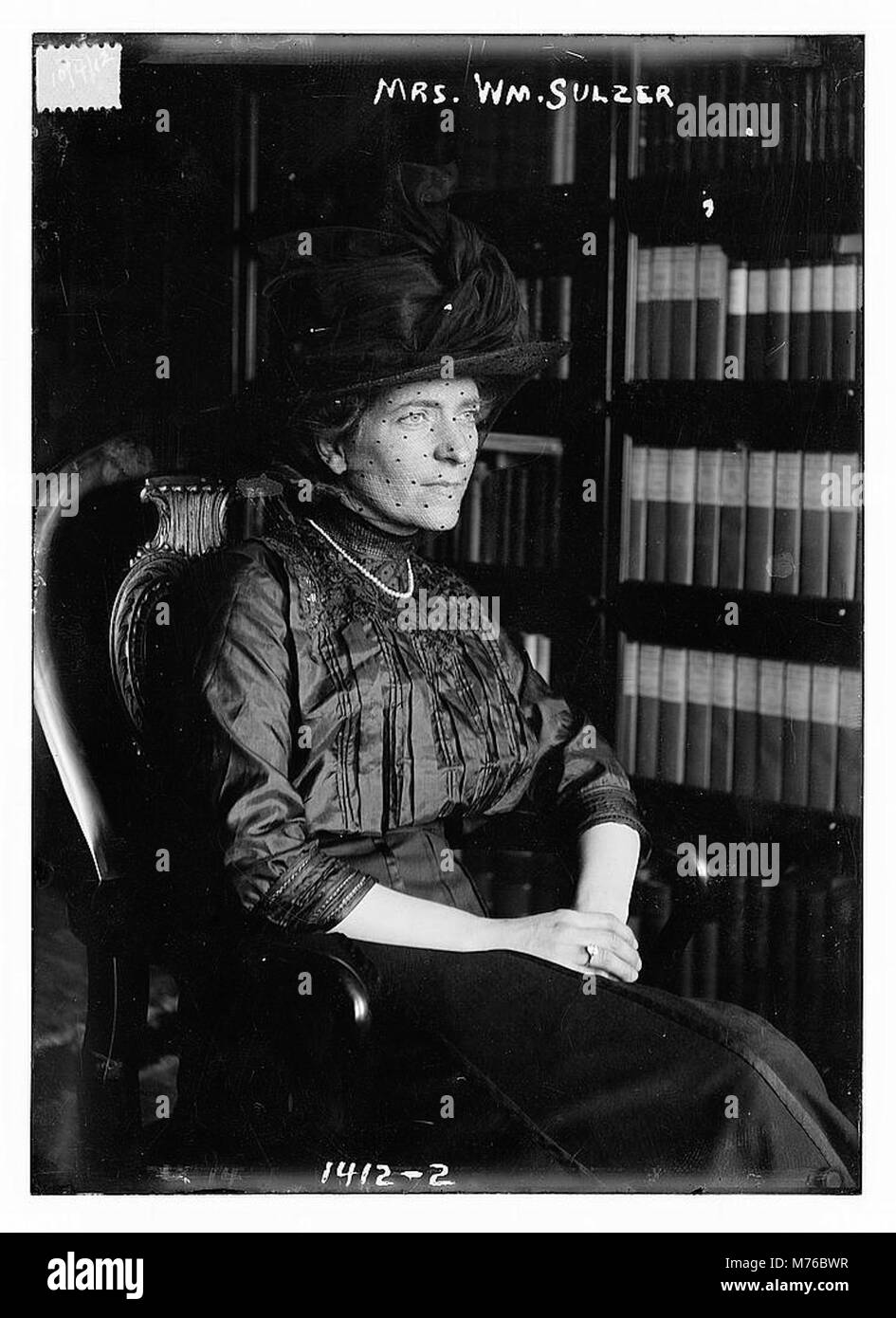 This photograph features Mrs. William Sulzer, wife of William Sulzer ...