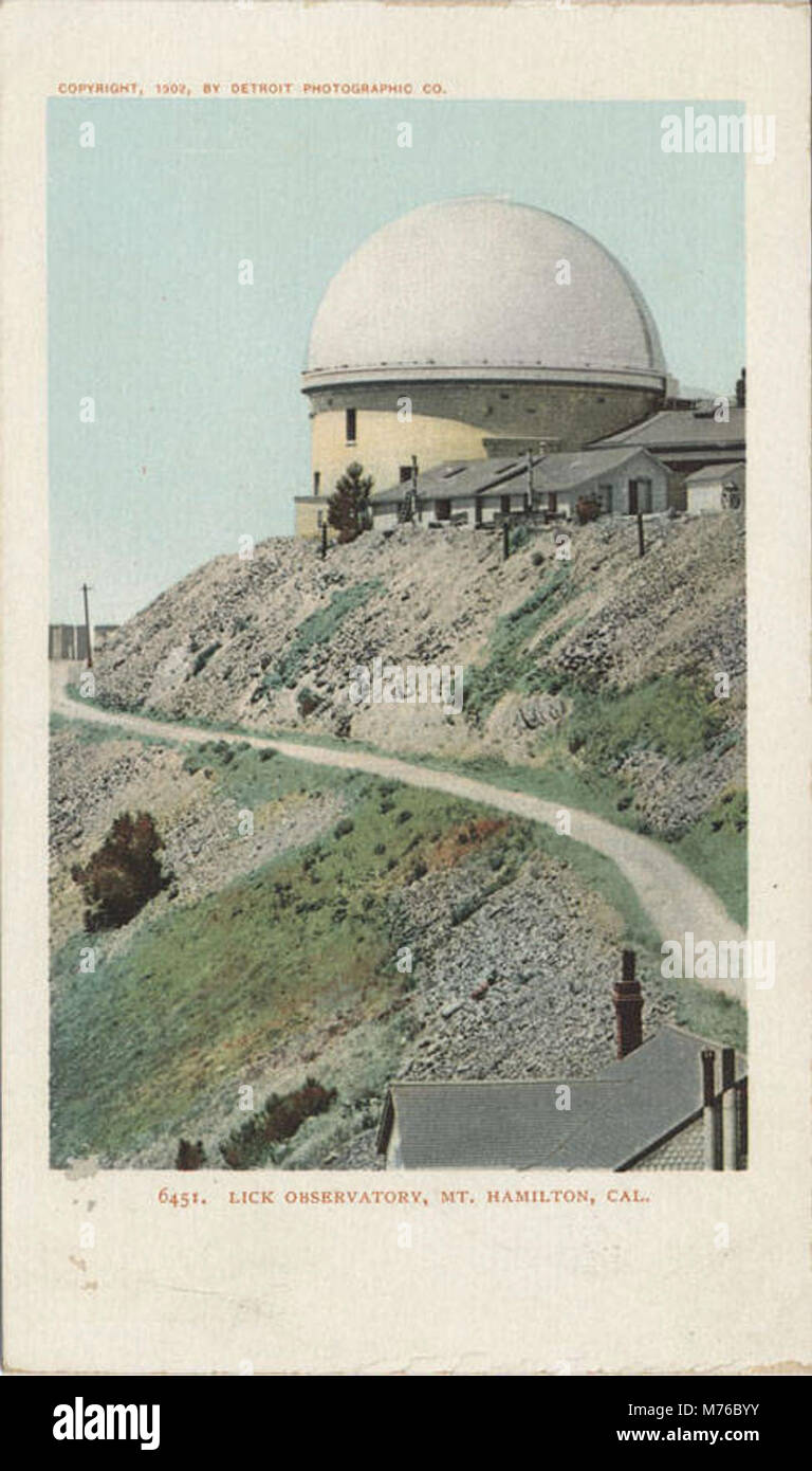 A scenic view of the Lick Observatory on Mount Hamilton, California, an ...