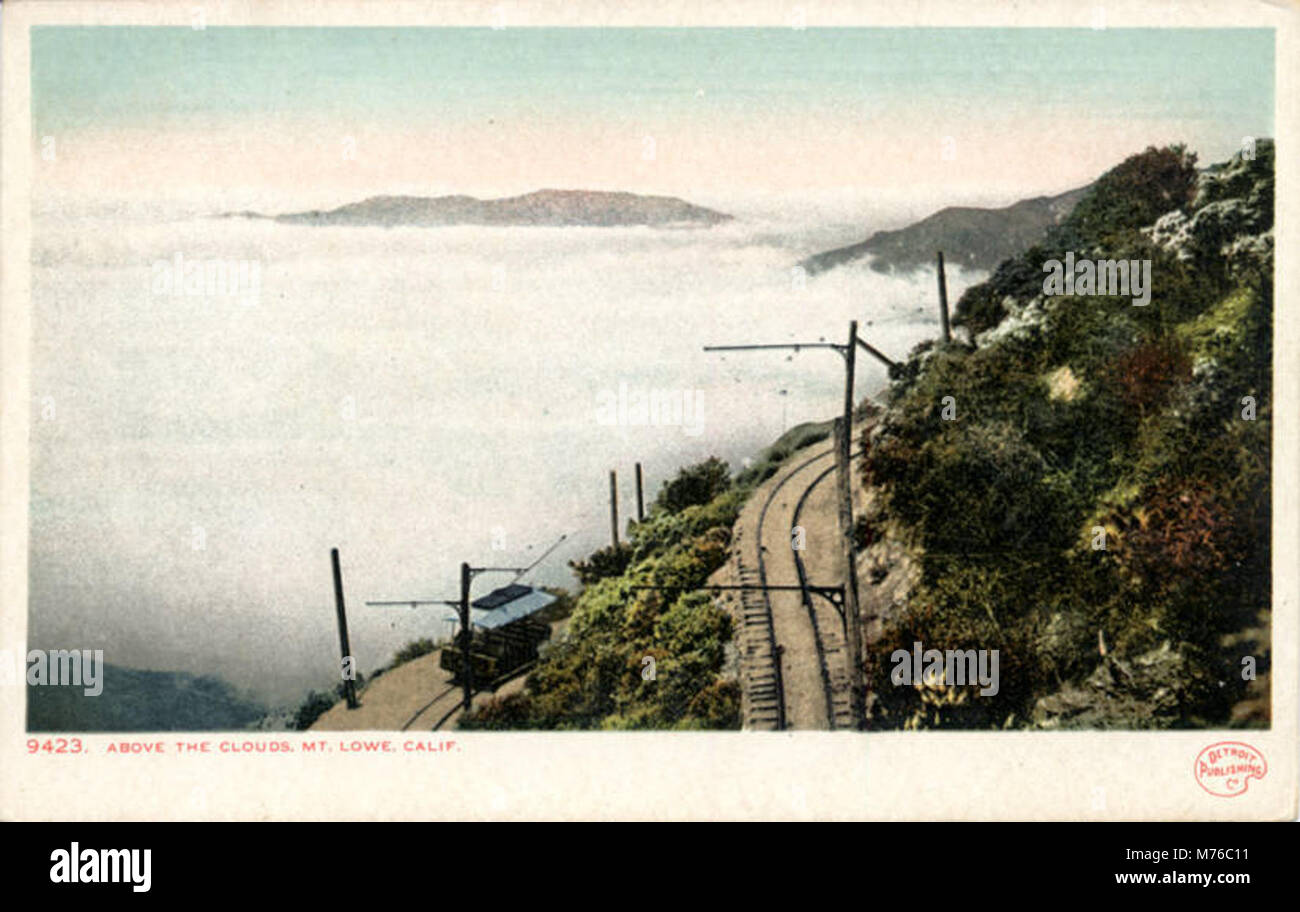 Mt. Lowe in California is shown in this image, taken above the clouds ...