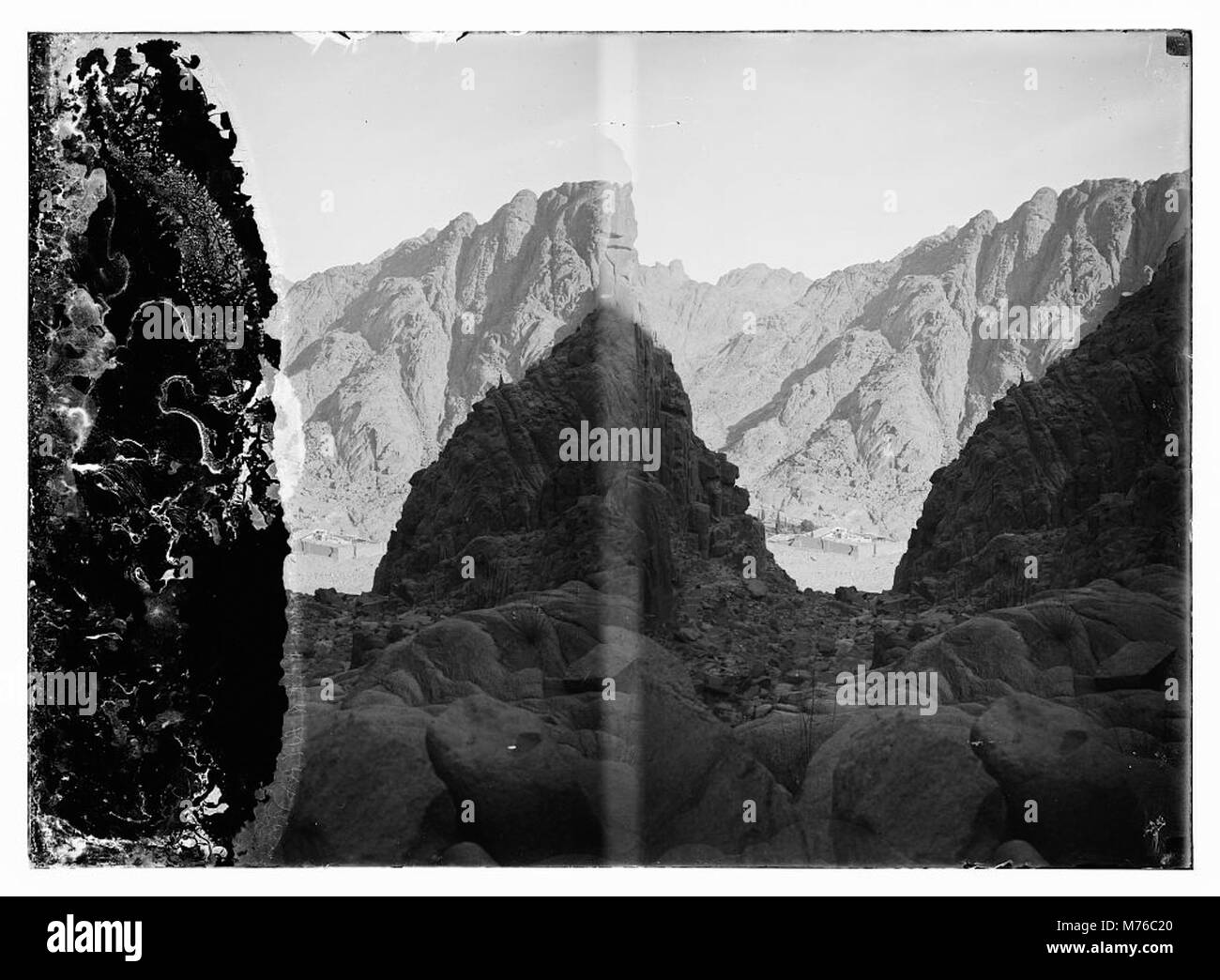 This photograph depicts Mount Sinai, located in the Sinai Peninsula ...