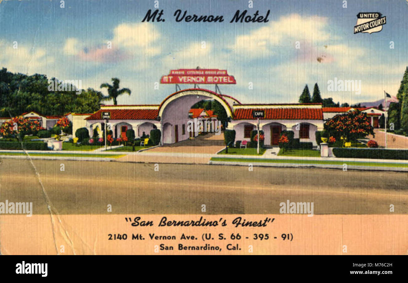 The Mt. Vernon Auto Motel is a mid-20th-century American roadside ...