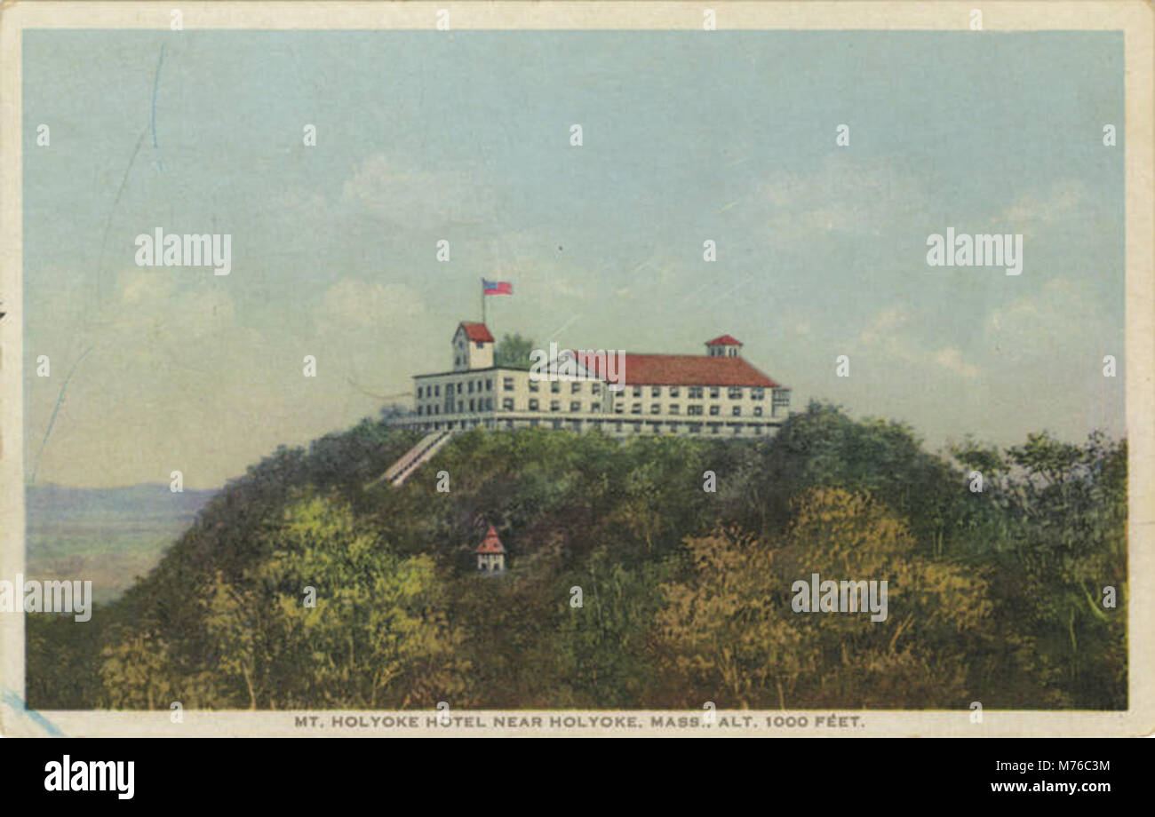 A historical photograph of the Mt. Holyoke Hotel, located near Holyoke ...