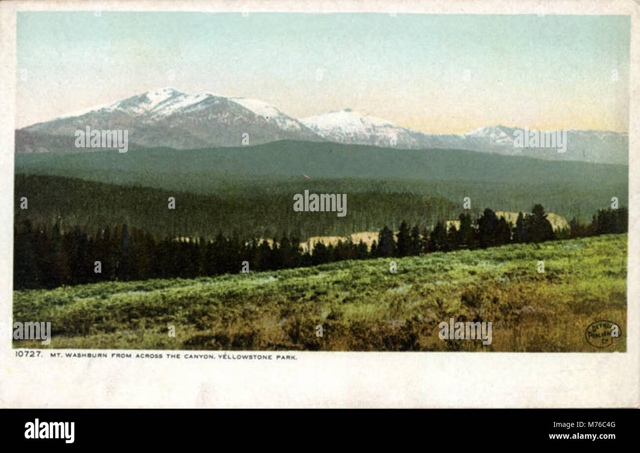 Mount Washburn, located in Yellowstone National Park, is featured in ...
