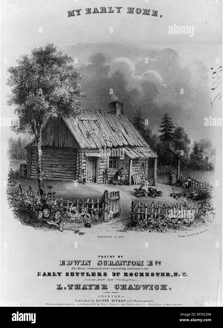 Photograph depicting the early home of a notable figure, reflecting ...