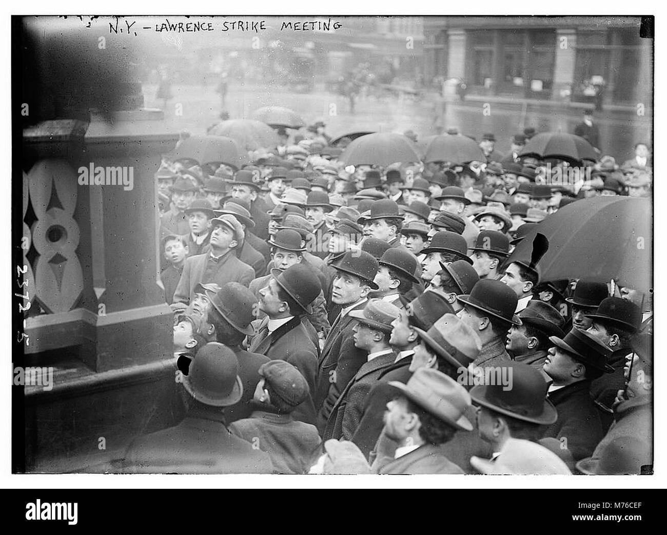 The Lawrence strike meeting in New York involved workers organizing for ...