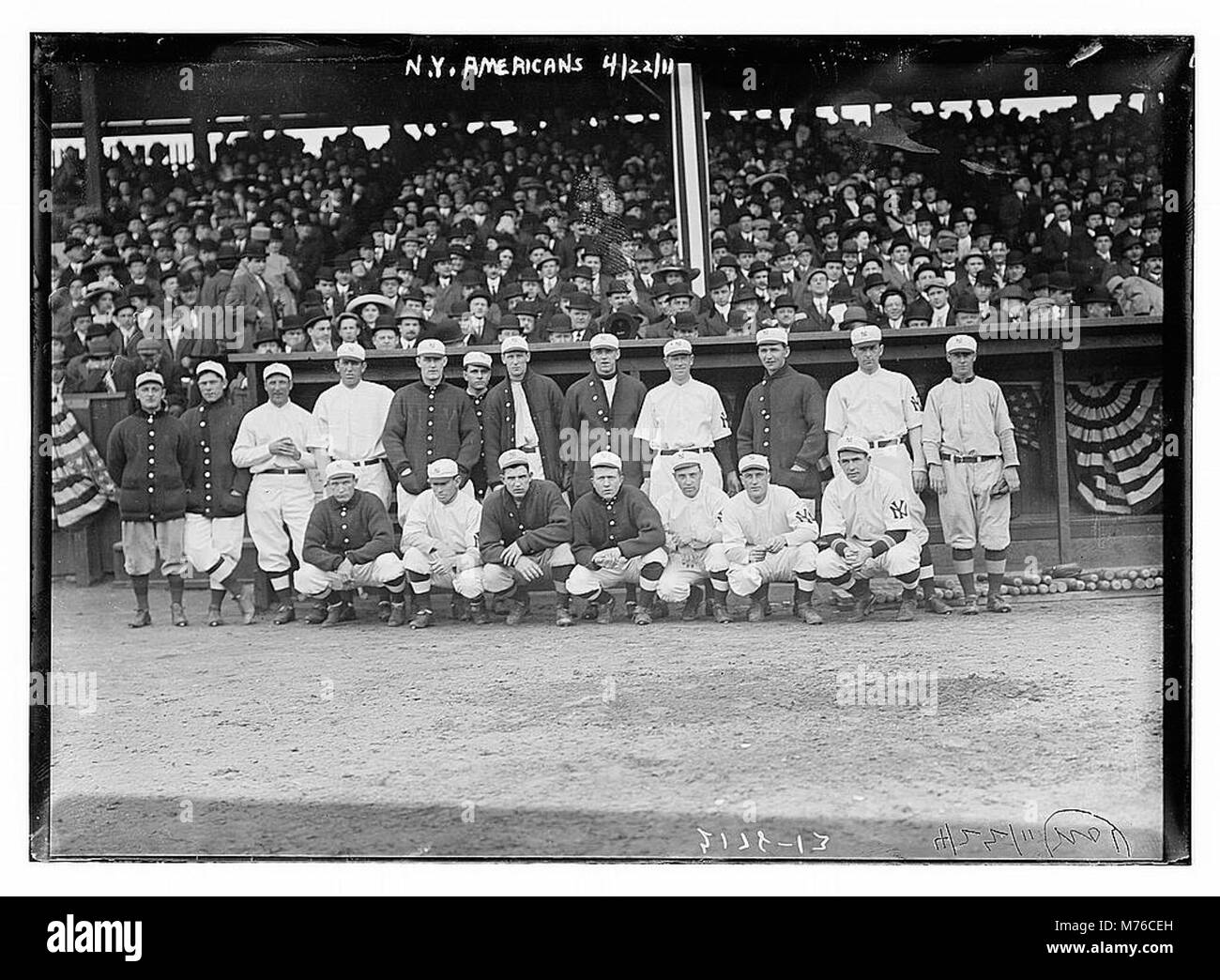 A historic baseball game featuring the New York Americans on April 22 ...
