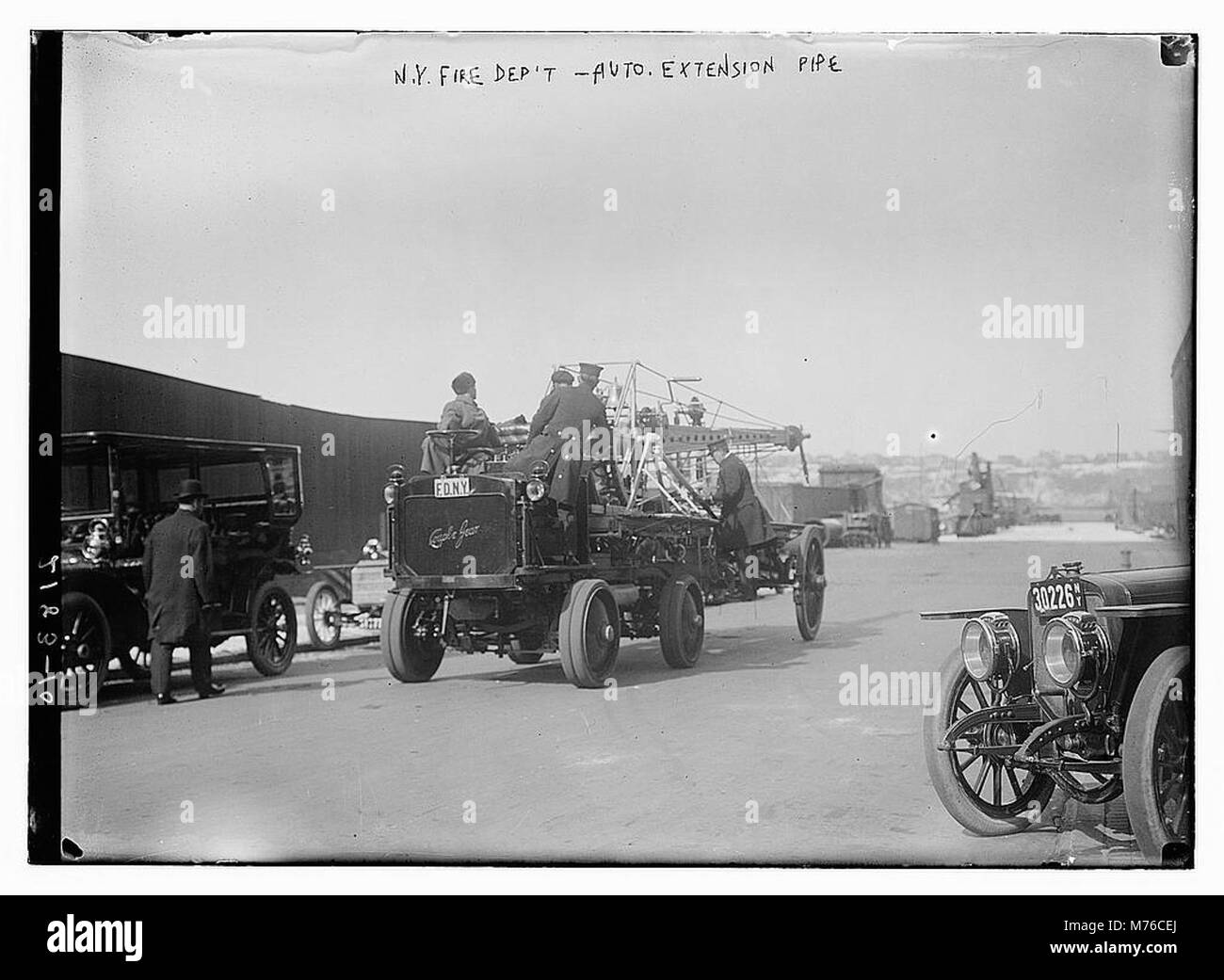An image showcasing a New York City Fire Department auto extension pipe ...