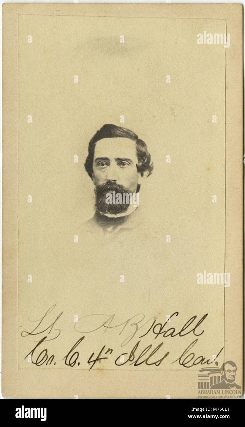 A portrait of Asher B. Hall, capturing his likeness as a significant ...