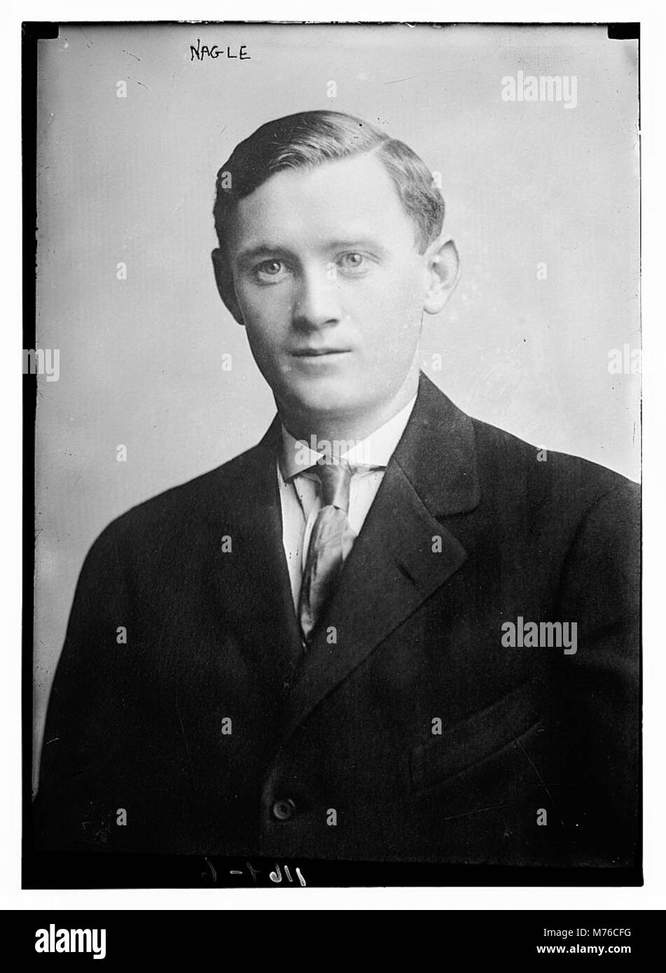 Photograph of Nagle, a figure possibly of historical significance. The ...