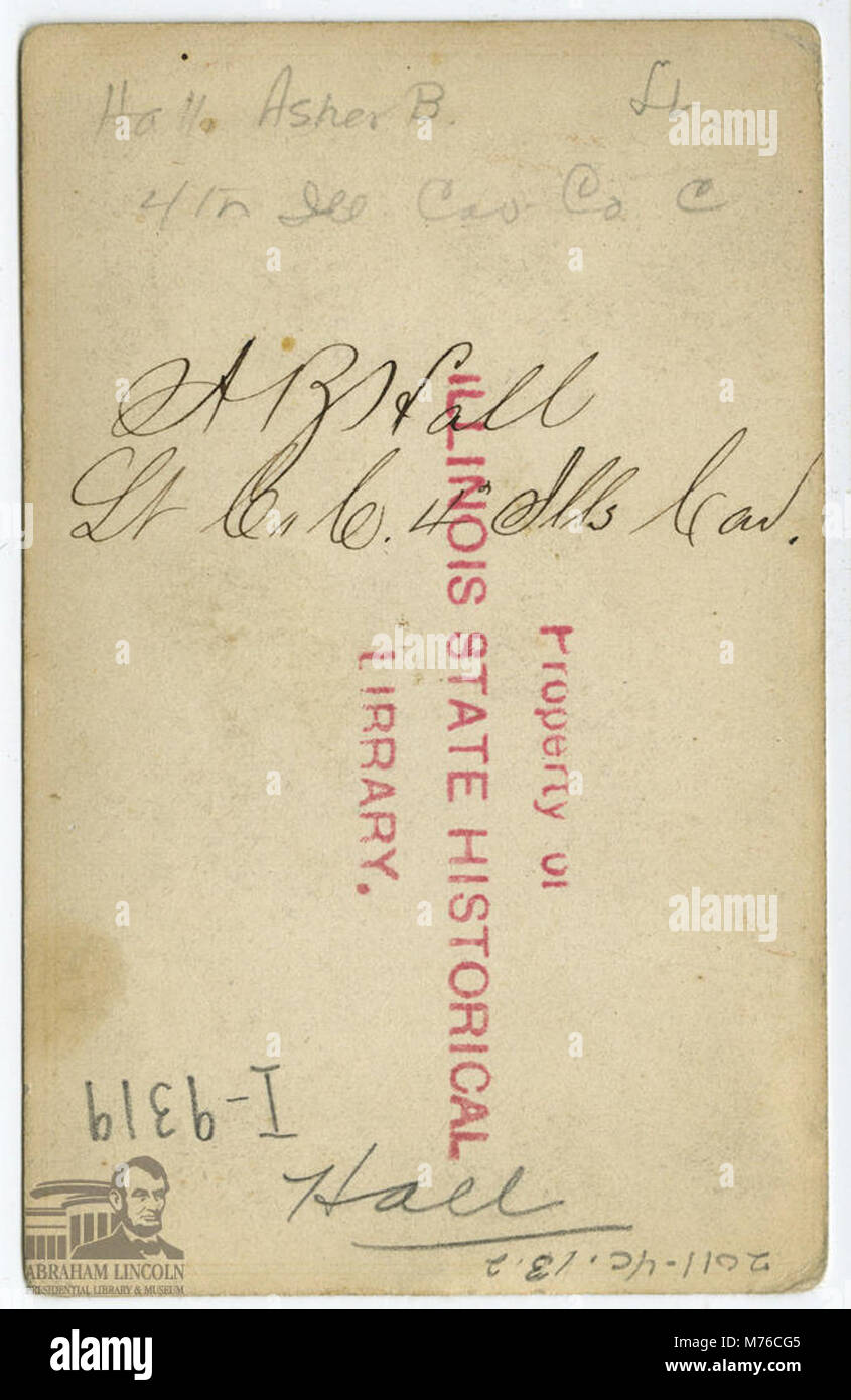 A photograph of Asher B. Hall, an influential person in the early 20th ...