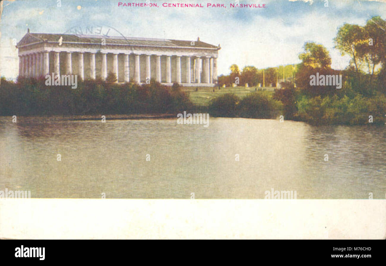 The Parthenon in Centennial Park, Nashville, Tennessee, is a full-scale ...