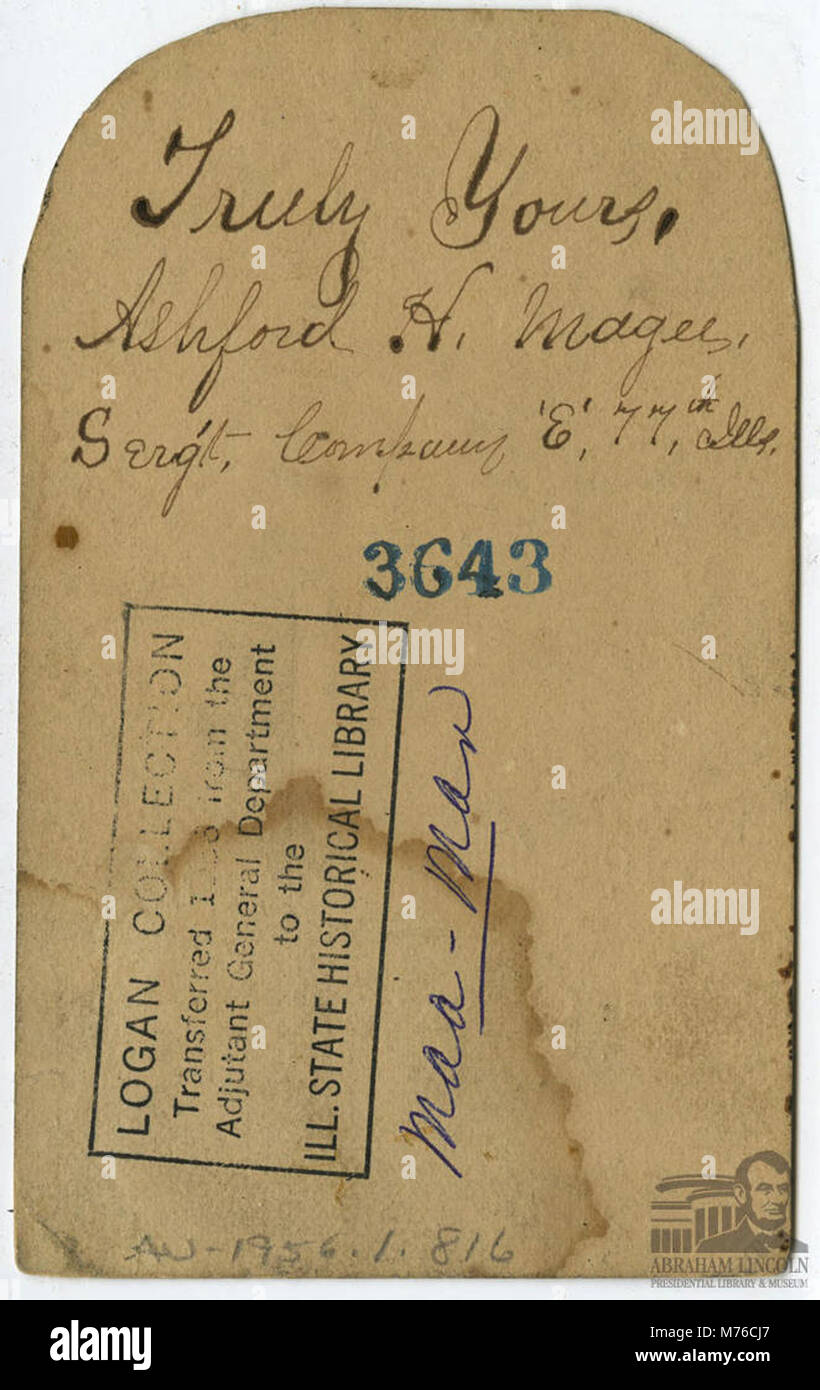 A photograph of Ashford H. Magee, potentially reflecting his ...