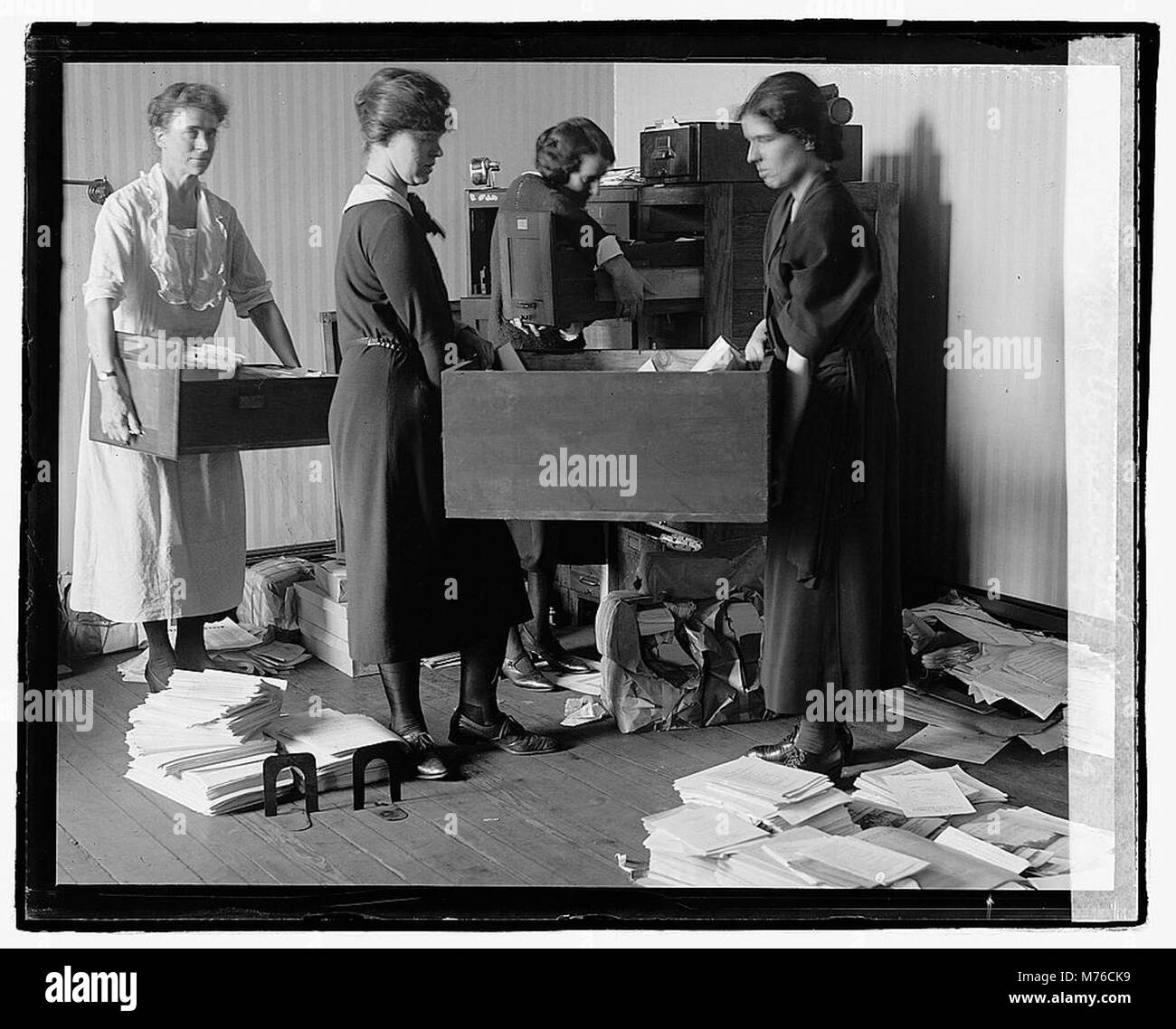 A historical photograph documenting the National Woman's Party in ...