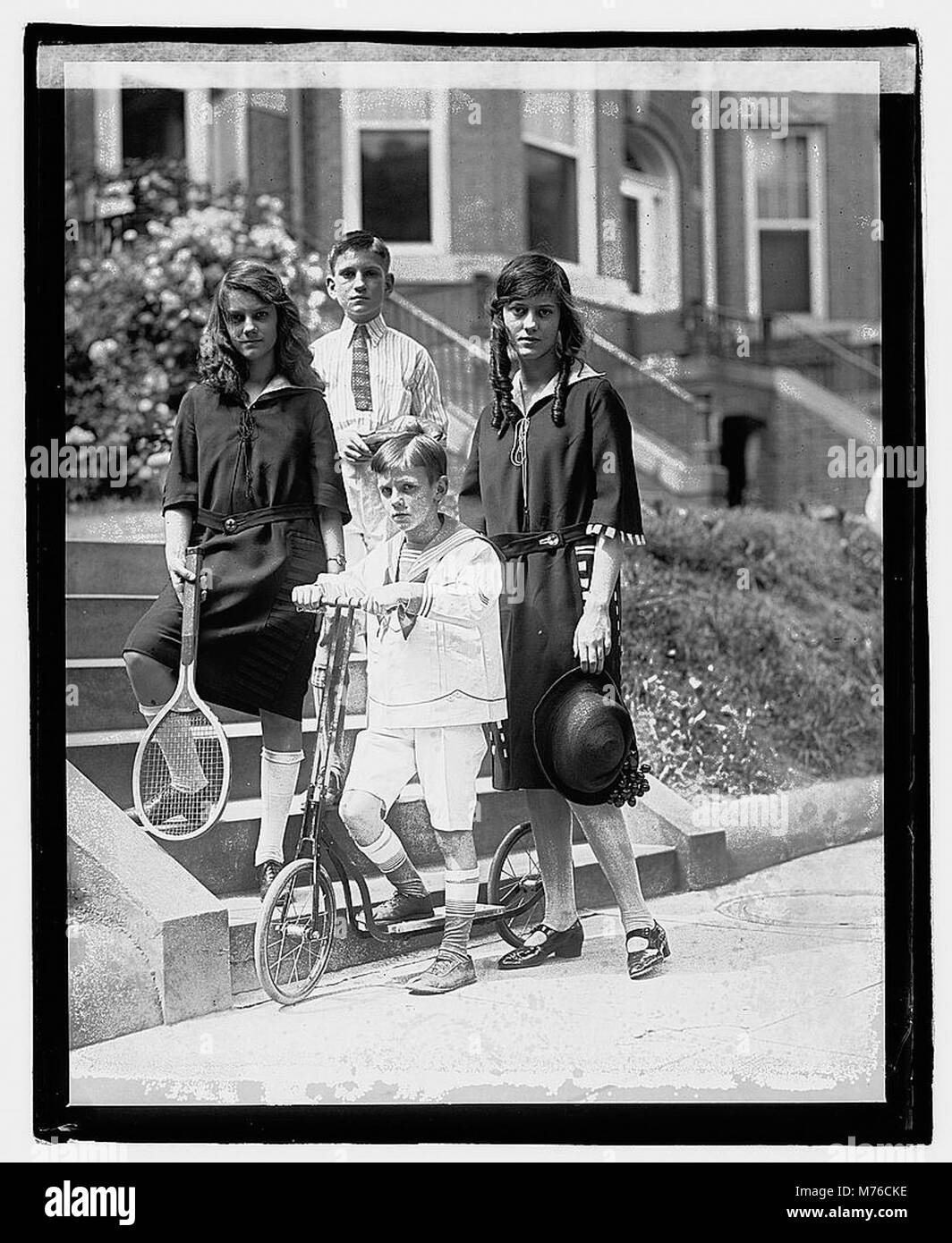 This image depicts Nathaniel Dial's children on May 27, 1922. The photo ...