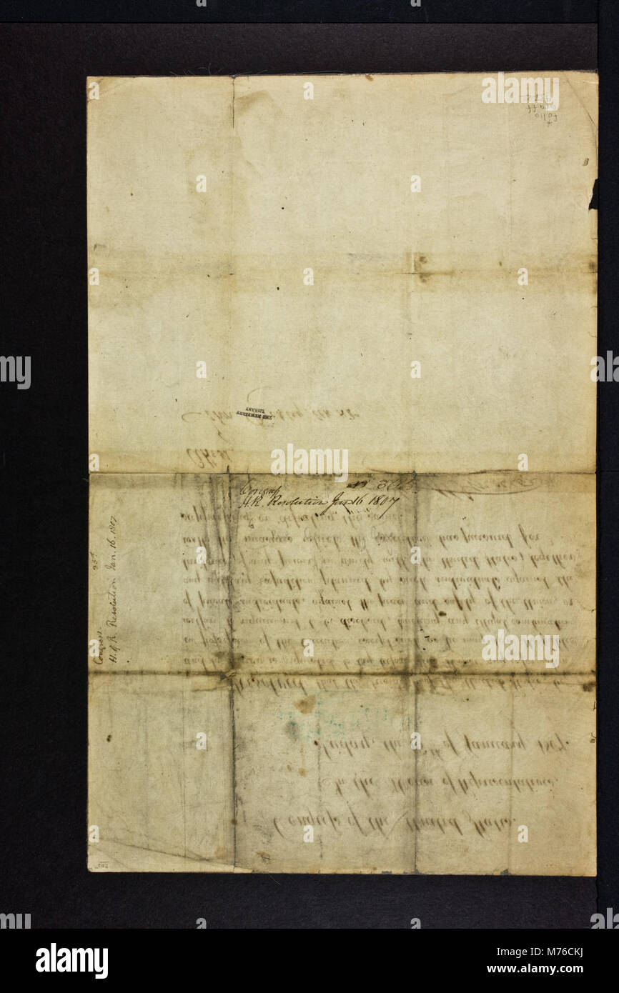 A depiction of Nathaniel Macon’s resolution presented in the U.S. House ...