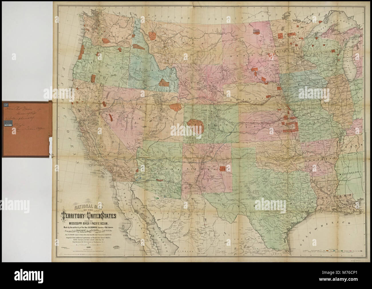 United states map 1800s hi-res stock photography and images - Alamy