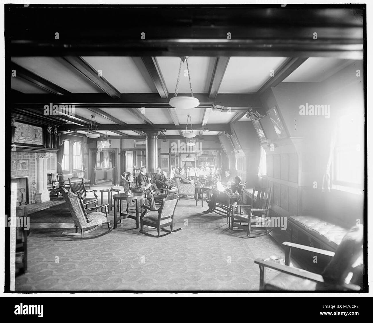 An interior view of the National Press Club Lounge, depicting its ...