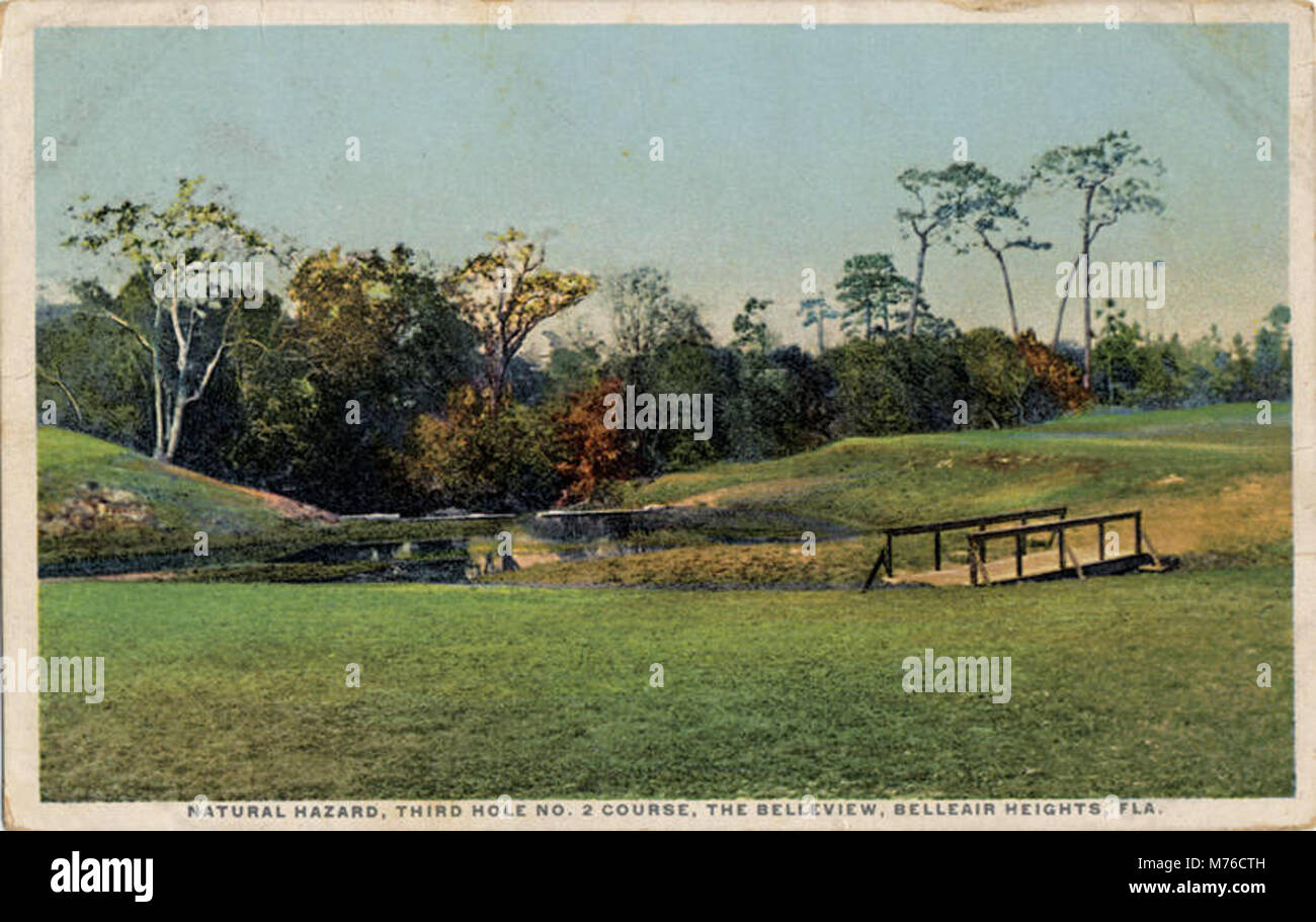 This image shows the third hole (No. 2) of the Belleview golf course ...