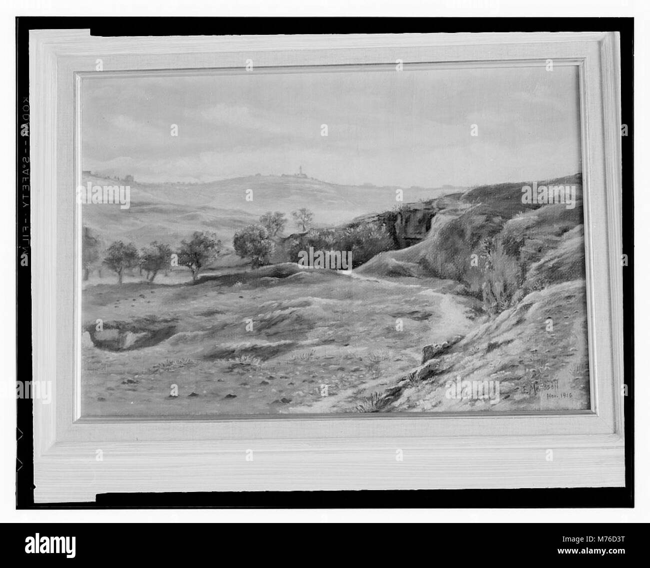 This image captures negative films of a painting depicting Wady Joz ...