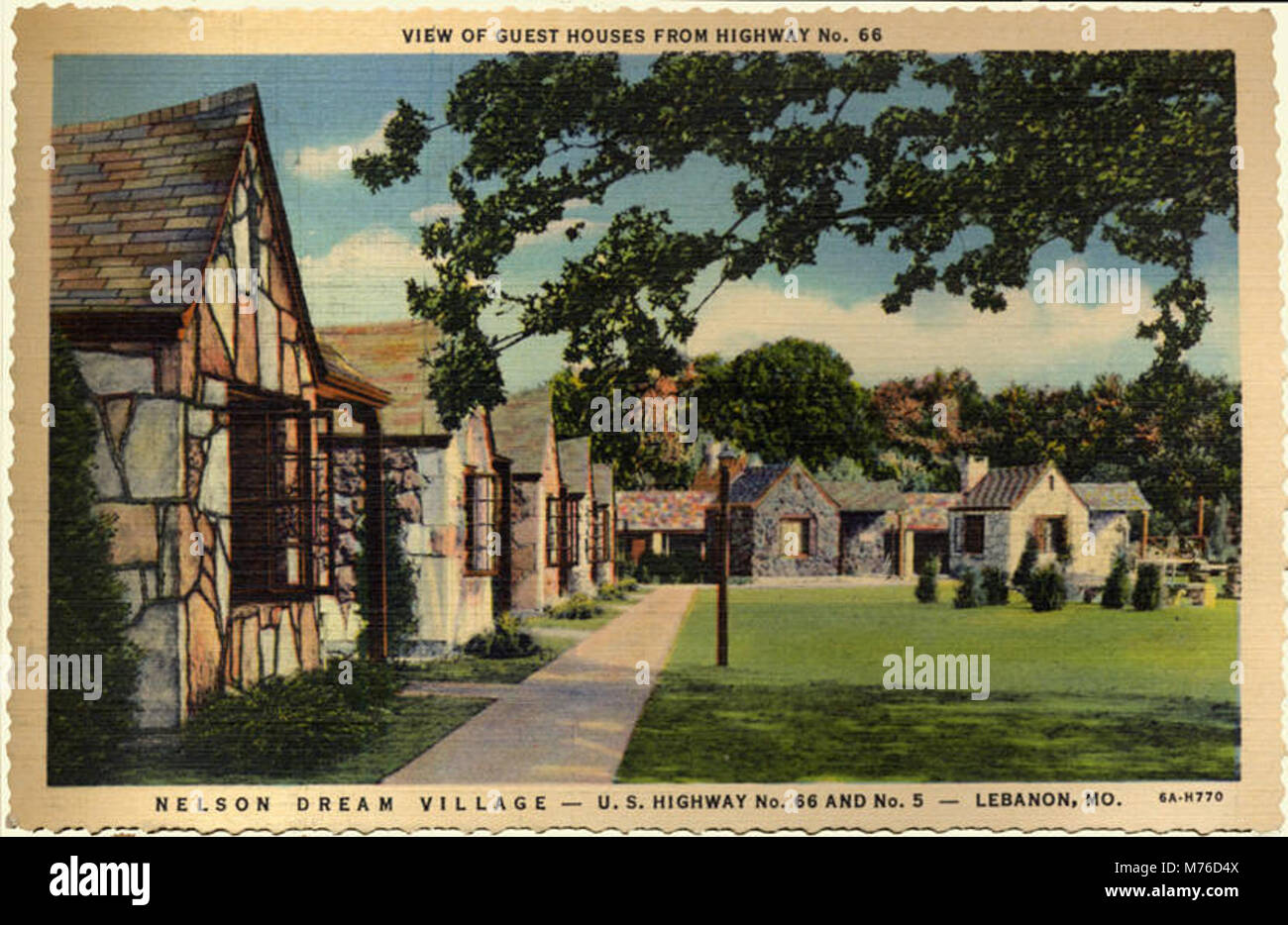 A view of the guest houses at Nelson Dream Village, located on the ...