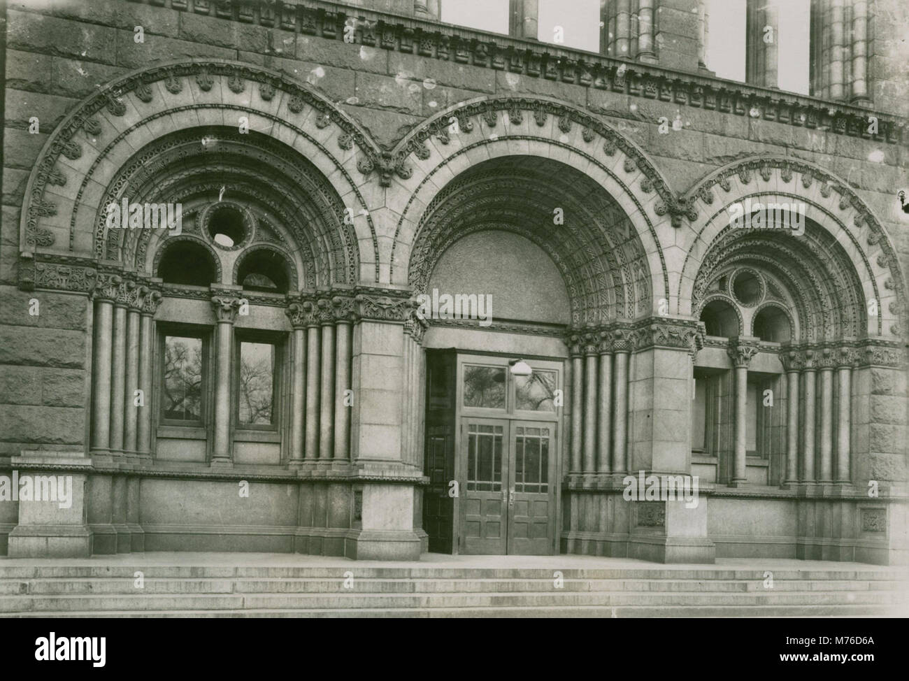 This image shows the Newberry Library in Chicago, photographed in the ...