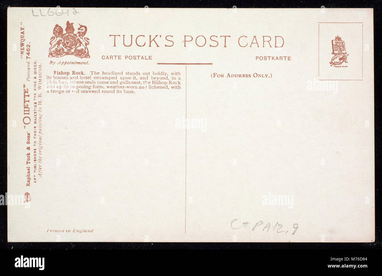 An image of Newquay’s Bishop Rock, showing the lighthouse situated on ...