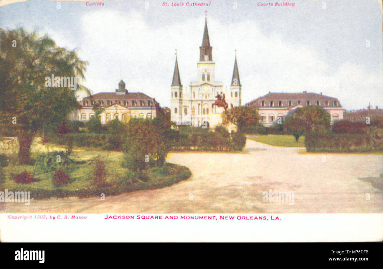 New Orleans LA - Jackson Square and Monument (NBY 432382 Stock Photo ...