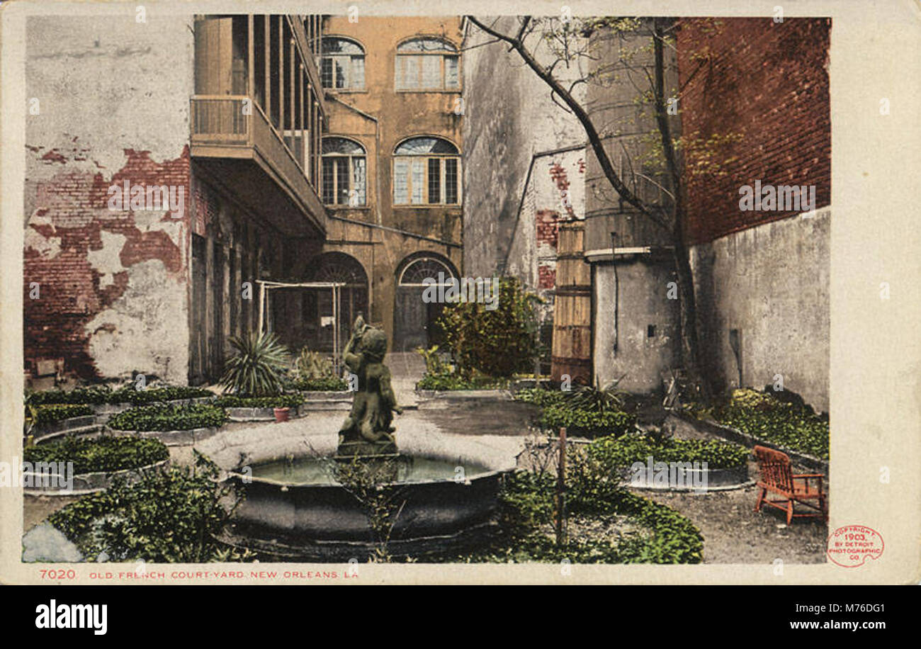 A photograph of the Old French Court-Yard in New Orleans, Louisiana ...