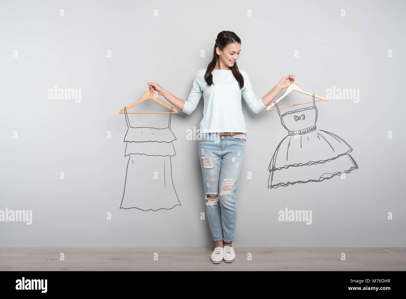 Two cheerful positive pleasant hi-res stock photography and images - Alamy